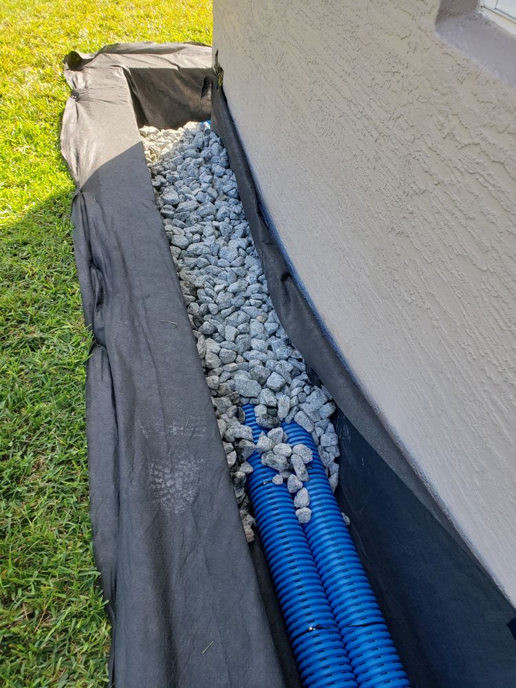 drain instllation and landscaping in Orlando, Florida | Sam's French ...